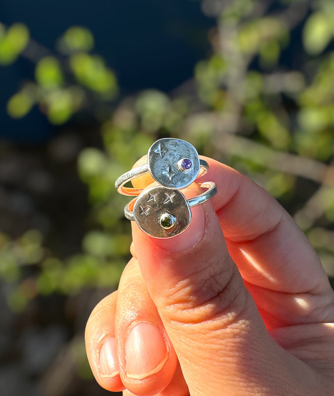 Recycled silver rings store